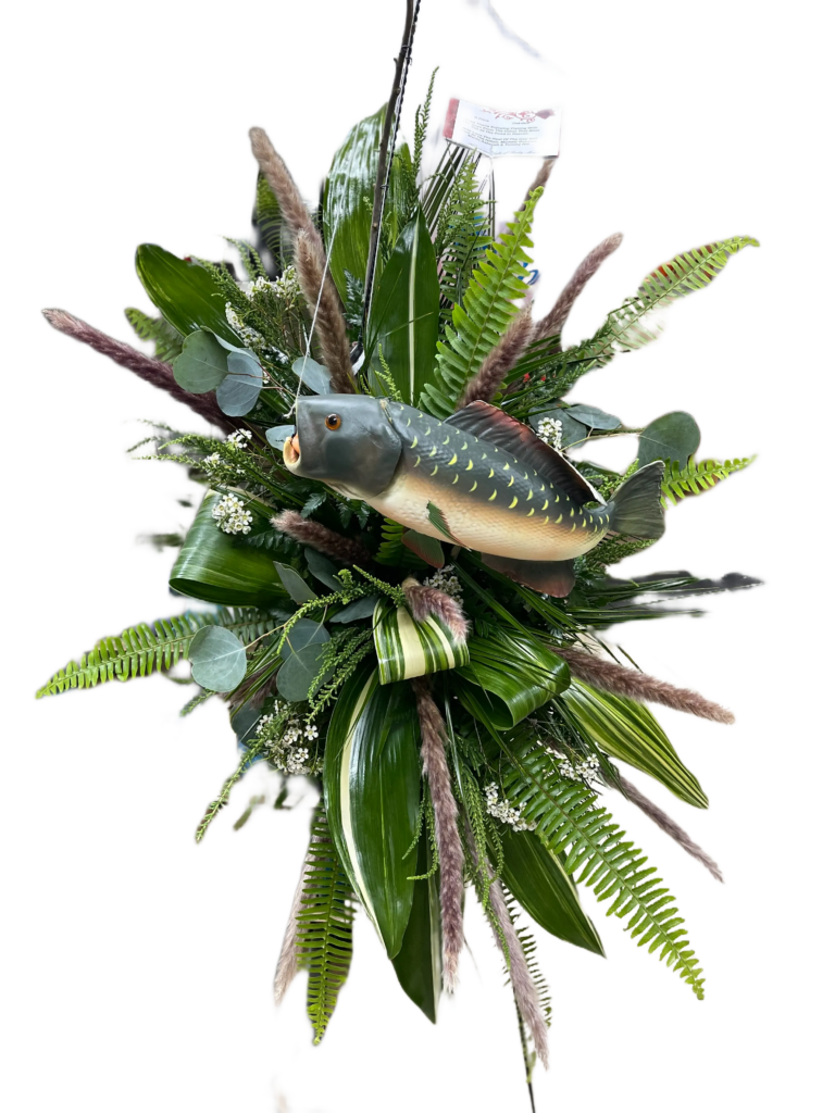Fish Standing Spray - Wheeler & Woodlief Funeral Home & Cremation Service